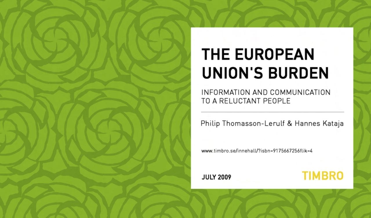 The European Union's burden - Information and communication to a ...